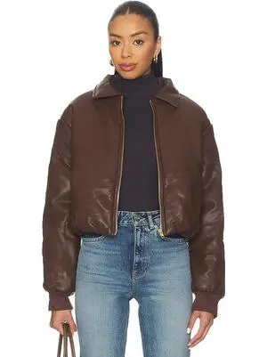 SNDYS Thorne Bomber Jacket - Chocolate