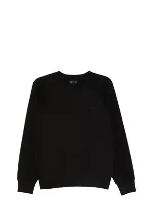 AGNÈS B. Logo-embroidered Sweatshirt - Black