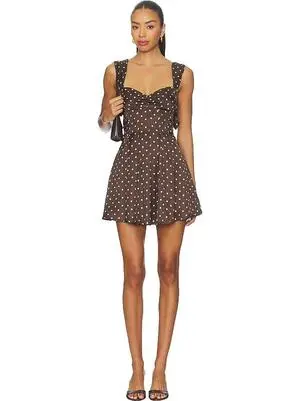 For Love & Lemons August Mini Dress - Chocolate