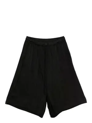 JULIUS Drawstring Drop-crotch Shorts - Black