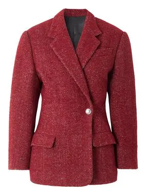 Isabel Marant Herringbone Blazer - Red