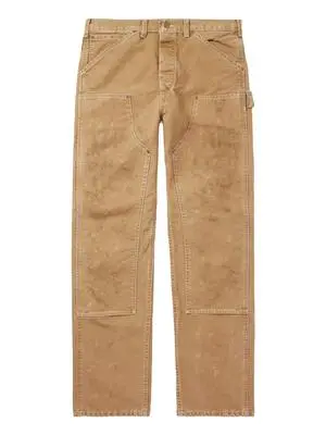 Ralph Lauren Hamilton Straight-leg Cotton-canvas Trousers - Brown
