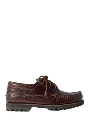 Mr P. Leather Boat Shoes - Brown