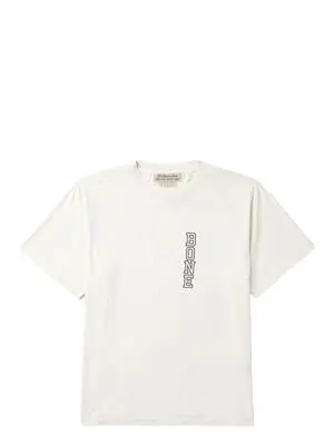 REMI RELIEF Bone Cotton-jersey T-shirt - White
