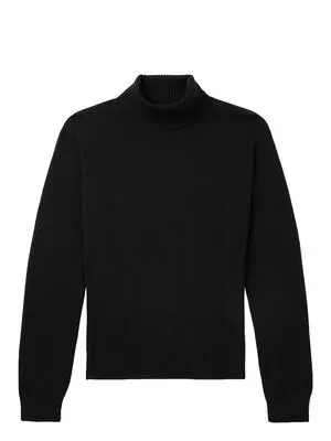 Rubinacci Cashmere Rollneck Sweater - Black
