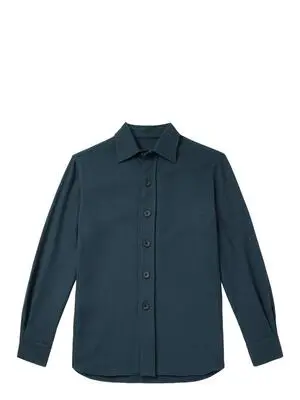 Rubinacci Blanket Wool Shirt - Blue