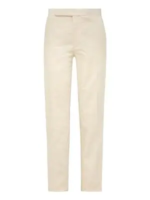 Ralph Lauren Purple Label Gregory Straight-leg Cotton-corduroy Trousers - Neutrals