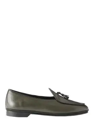 Rubinacci Marphy Tasseled Leather Loafers - Green