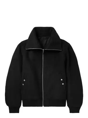 Rick Owens Padded Wool Bomber Jacket - Black