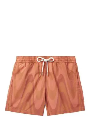 Frescobol Carioca Rio Printed Recycled Swim Shorts - Orange
