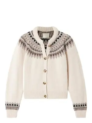 Doo.Ri Clarke Fair Isle Wool-blend Cardigan - Cream