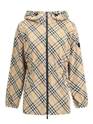 Burberry Check Lightweight Jacket - Sand