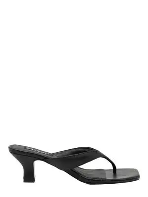 Senso 60mm Square Toe Sandals - Black