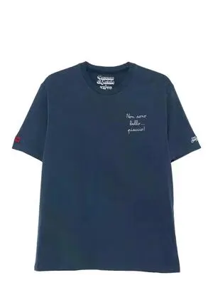 MC2 SAINT BARTH Text-print T-shirt Blue
