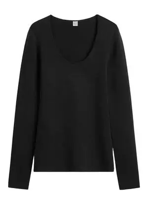 TOTEME Knitted Top - Black