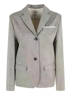 TELA Single-breasted Blazer - Grey