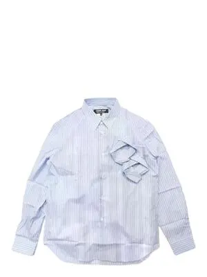 Comme Des Garçons Striped Pocket Shirt - Blue