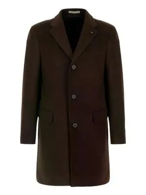 Corneliani Buttoned Coat - Brown
