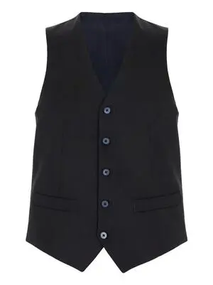 Corneliani Button Waistcoat - Blue