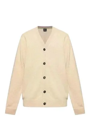 Paul Smith Buttoned V-neck Cardigan - Neutrals