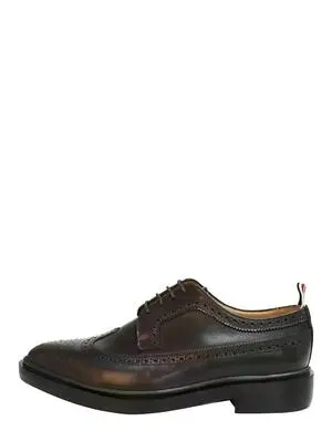 Thom Browne Brogue Detail Derby Shoes - Brown