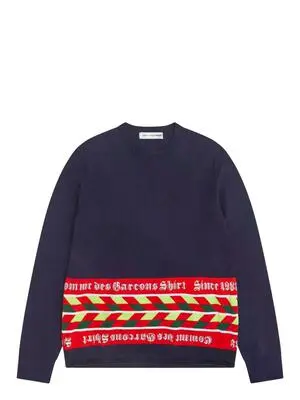 Comme Des Garçons Patterned Sweater - Blue