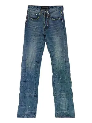 WHO DECIDES WAR BY EV BRAVADO Studded Straight Leg Jeans