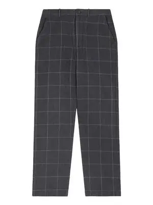 Comme Des Garçons Checked Trousers - Grey