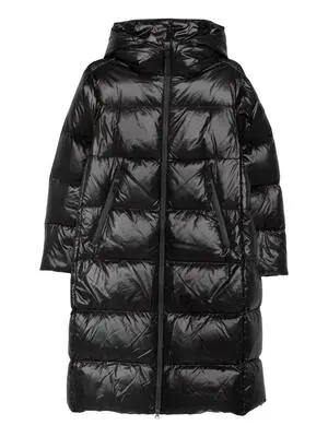 Peuterey Quilted Hooded Coat - Black