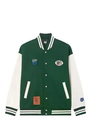 FINGERCROXX Appliqué Buttoned Jacket - Green