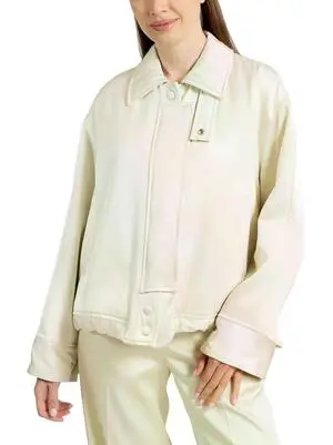 JIL SANDER Twill Bomber Jacket - Neutrals