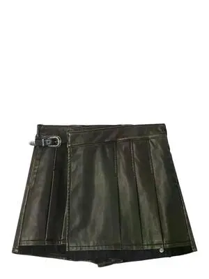 MUSIUM DIV. Pleated Buckle Shorts - Green