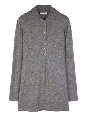Ports 1961 Cashmere Polo Shirt - Grey