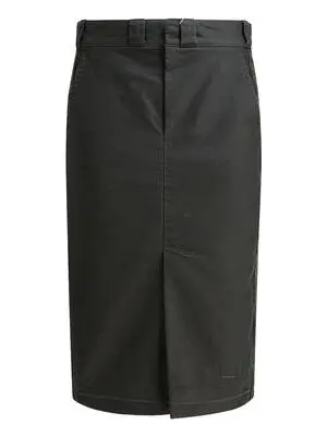 MAISON MARGIELA Cotton Midi Skirt - Grey