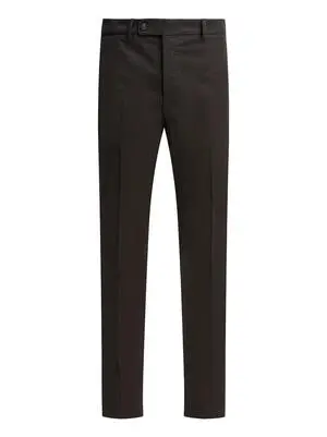 Incotex Cotton Slim Fit Trousers - Brown