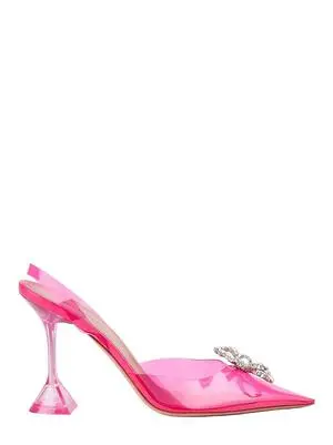 Amina Muaddi Rosie Crystal-embellished Slingback Pumps - Pink