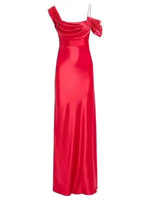 Rachel Gilbert Sawyer Draped Gown - Red