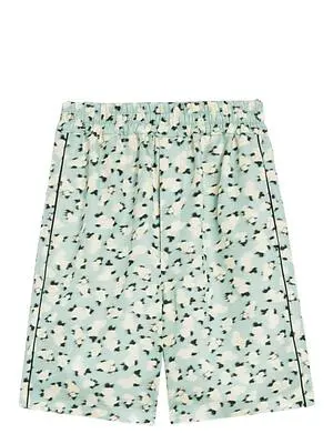 JIL SANDER Viscose Floral Pull-on Shorts - Summer Lak