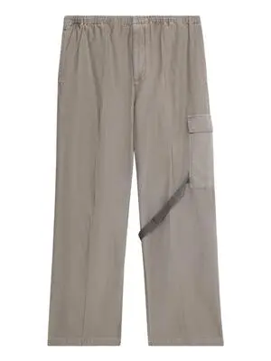 Helmut Lang Relaxed Fit Stretch Cargo Pants - Stone - Wz