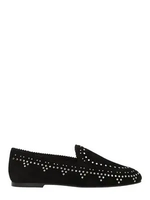 AQUAZZURA Studded Flat Shoes - Black