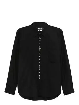 BLACK COMME DES GARÇONS Studded Button-up Shirt - Black