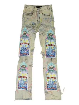WHO DECIDES WAR BY EV BRAVADO Distressed Jeans - Blue