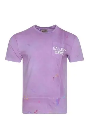 GALLERY DEPT. Paint-splatter Logo T-shirt - Purple