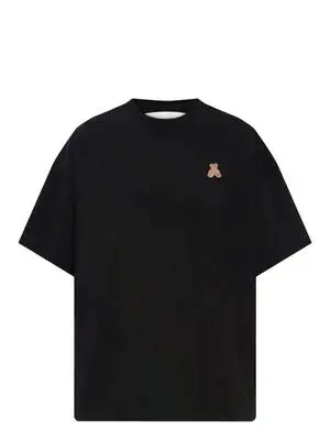 Palm Angels Embroidered Bear T-shirt - Black