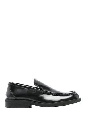 POEVE Leather Loafers - Black