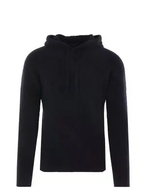 ROBERTO COLLINA Hooded Sweater - Black