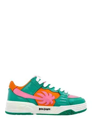 Palm Angels Palm Tree Lace-up Sneakers - Green