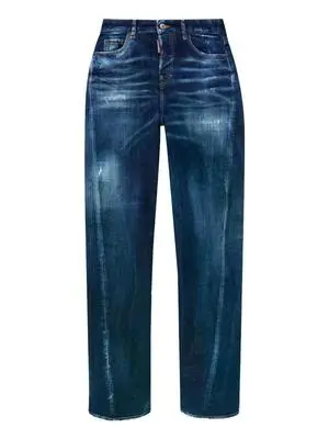 Dsquared2 Twisted Distressed Jeans - Blue