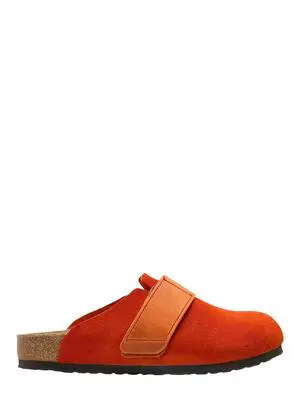 BIRKENSTOCK Loma Leather-strap Mules - Orange