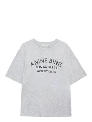 ANINE BING Cohen Graphic-print T-shirt - Grey